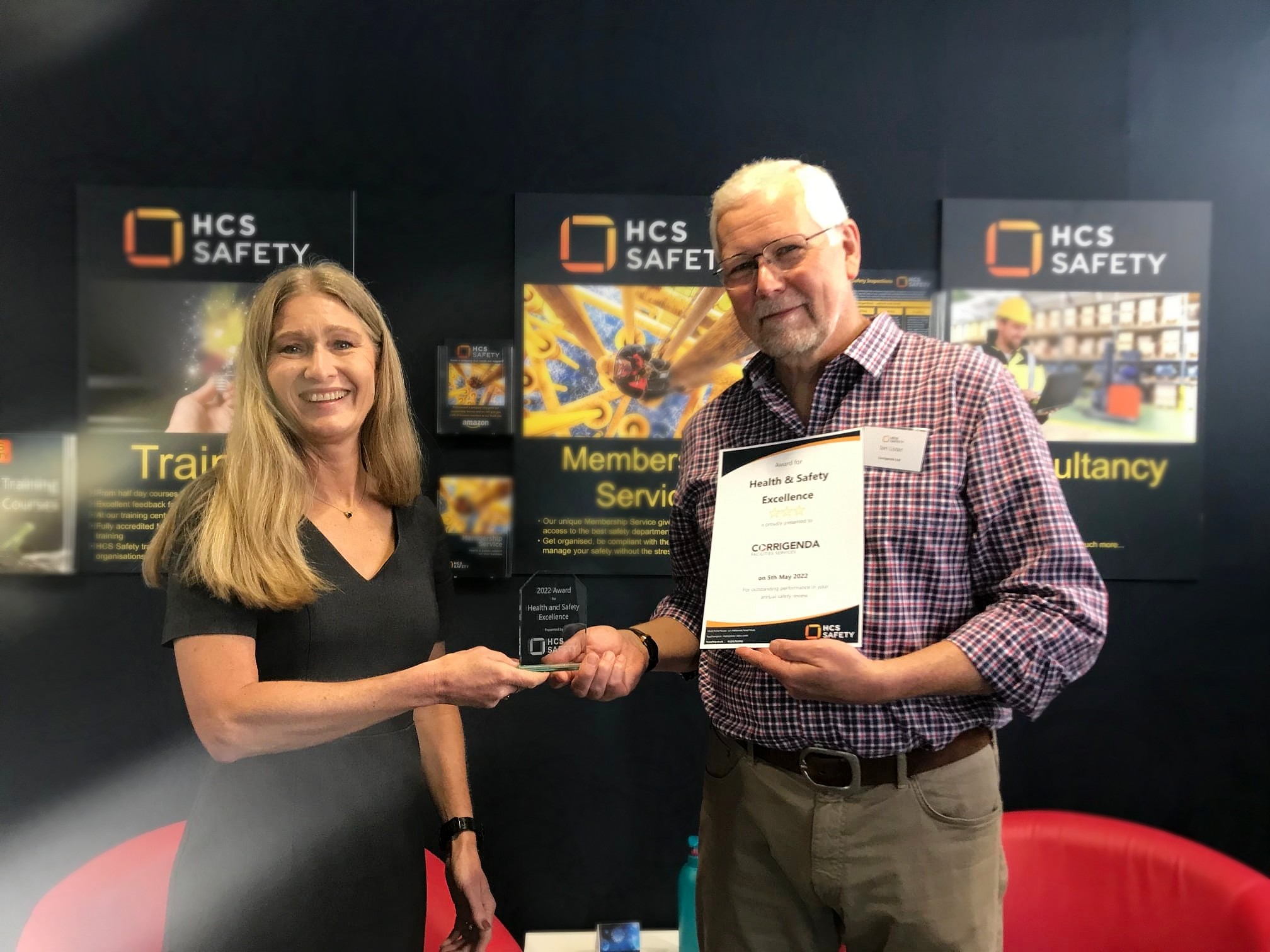 Health and safety Excellence Award - Corrigenda